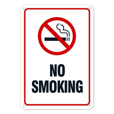 China Aluminum Safety Warning Sign For No Smoking for sale