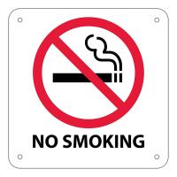 China Aluminum Safety Warning Sign For No Smoking for sale