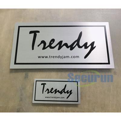 China Rustfree Antiuv Brushed Aluminum Logo Sign Panel For Indoor And Outdoor for sale