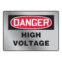 China Warning Photoluminescent Signage Laser Engraved Stainless Steel Plaques for sale