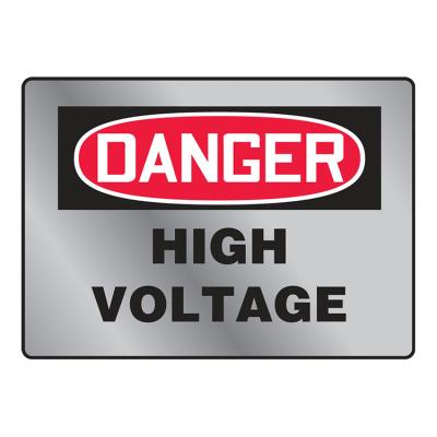 China Warning Photoluminescent Signage Laser Engraved Stainless Steel Plaques for sale