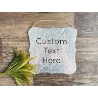 China Anti Corrosion Custom Galvanized Metal Sign Blanks For Home Outside ODM for sale