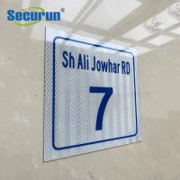 China ODM 5 Inch Reflective House Numbers Road Name Signage Plaque for sale