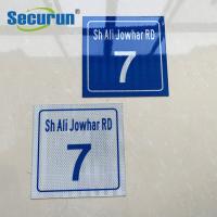 China ODM 5 Inch Reflective House Numbers Road Name Signage Plaque for sale
