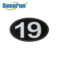 China Photoluminescent Metal Reflective Mailbox Post Numbers Black for sale