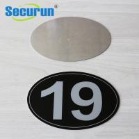 China Photoluminescent Metal Reflective Mailbox Post Numbers Black for sale