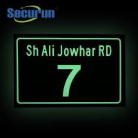 China Antirust Scratchproof Reflective Street Number Signs High Visibility House Numbers for sale