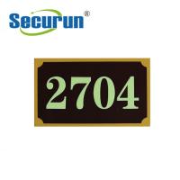 China Acrylic Reflective House Numbers Signs Laser Engraved ODM for sale