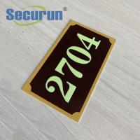 China Acrylic Reflective House Numbers Signs Laser Engraved ODM for sale