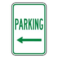 China Directional Arrow Custom Reflective Sign Parking Lot Symbol Weatherproof for sale