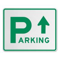 China Directional Arrow Custom Reflective Sign Parking Lot Symbol Weatherproof for sale