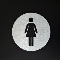China 1mm Metal Custom Reflective Sign For Unisex Bathroom Restroom Door for sale