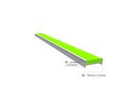 China Custom Photoluminescent Strip Yellow Anti Slip Stair Nosing for sale