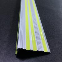 China L Shape Photoluminescent Anti Slip Stair Nosing With 29600mcd/M2 Brightness Yellow Green for sale