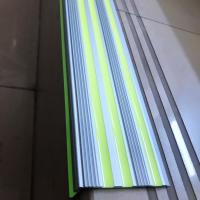 China Aluminum Alloy Photoluminescent Stair Nosing Initial 29600mcd/M2 480min 23mcd/M2 for sale