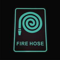China Rectangle Visible Warning Safety Fire Fighting Signs Glow In The Dark for sale