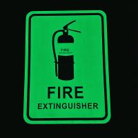 China Rectangle Luminous Fire Extinguisher Signs Glow In The Dark 280*380 Mm for sale