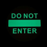 China Circle Aluminum Traffic Safety Warning Signage Glow In The Dark for sale