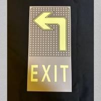 China Indoor / Outdoor High Visibility Photoluminescent Signage Durable Safe for sale