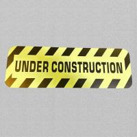 China Photoluminescent Under Construction Signage Non-Toxic And Non-Flammable for sale