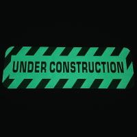 China Photoluminescent Under Construction Signage Non-Toxic And Non-Flammable for sale