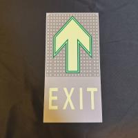 China Emergency Exit Photoluminescent Signage With Glow Time Of 8 - 12 Hours for sale