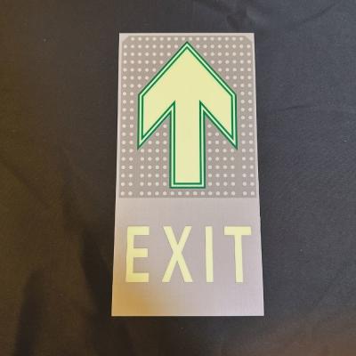 China Emergency Exit Photoluminescent Signage With Glow Time Of 8 - 12 Hours for sale