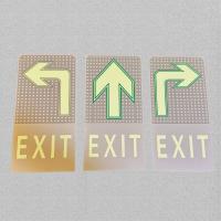 China Emergency Exit Photoluminescent Signage With Glow Time Of 8 - 12 Hours for sale