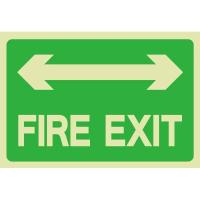 China Glow In The Dark Exit Sign Green Mounting Hardware Included For Simple Installation for sale