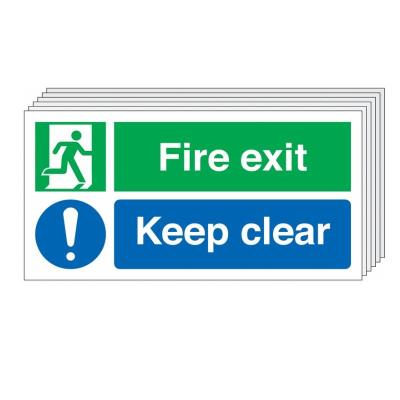 China Customized Green Photoluminescent Safety Exit Sign Glow In The Dark for sale