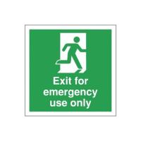 China Waterproof Custom Rectangle Safety Fire Exit Sign Glowing Color for sale