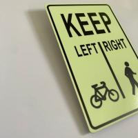 China Over 8 Hours Glowing Time Light-Emitting Aluminum Signage For Ceiling-mounted Installation for sale