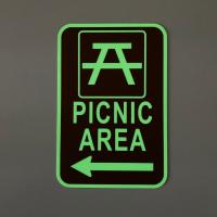 China Green Glow-In-The-Dark Signage Safety Warning For High Standards for sale