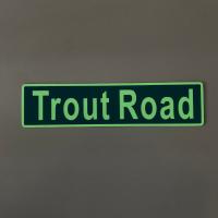 China Glowing Photoluminescent Signage Eco-Friendly And Green With Yellow-Green Color for sale