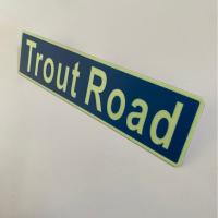 China Glowing Photoluminescent Signage Eco-Friendly And Green With Yellow-Green Color for sale