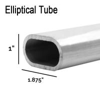 China S235JR S275JR Carbon Steel Oval Tube ASTM A500 Cold Rolled Shaped Elliptical Pipe Supplier for sale