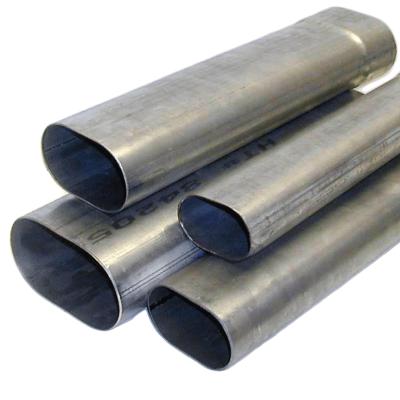 China High Strength Carbon Steel Oval Tube For Greenhouse Frame Agricultural Support Elliptical Pipe for sale