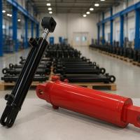 China Excavator Boom Hydraulic Cylinder Assembly High Tensile Double Acting Hydraulic Ram for Heavy-Duty Excavation and Loading Operation for sale