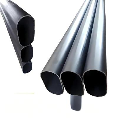 China Custom Cold Drawn Oval Steel Tube Carbon Steel Elliptical Tubing For Machinery Structural Components for sale