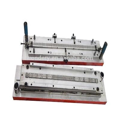 China Brazing Radiator Header Plate Die for 22x2mm Aluminum Flat Tube for sale