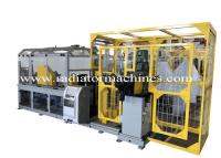 China Fully Automatic Radiator Making Machine For Producing Heat Exchange Wavy Fins for sale