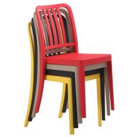 China Stackable PP Resin Plastic Cafeteria Chair Indoor Outdoor Use for sale