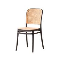 China Modern Plastic Dining Chair - Rattan Style for Home and Commercial Use for sale
