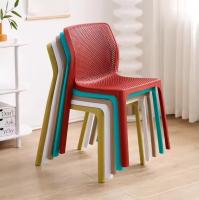 China Heavy Duty PP Plastic Stackable Dining Chair 48x58x83.5cm for sale