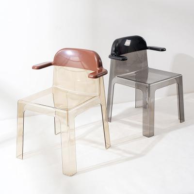 China Clear Acrylic Dining Chair for Hotels and Banquets 60.5x55x76cm for sale