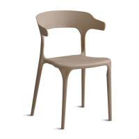 China Waterproof Stackable Plastic Dining Chair for Commercial Use for sale