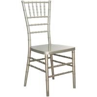China White Plastic Chiavari Banquet Chair Hotel Furniture 41x38x90cm for sale