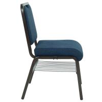 China Modern Stackable Church Chairs Metal Frame Fabric Cushion Commercial for sale