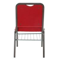 China Modern Stackable Church Chairs Metal Frame Fabric Cushion Commercial for sale