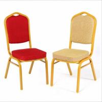 China Gold Metal Stackable Banquet Chair for Hotel Wedding for sale